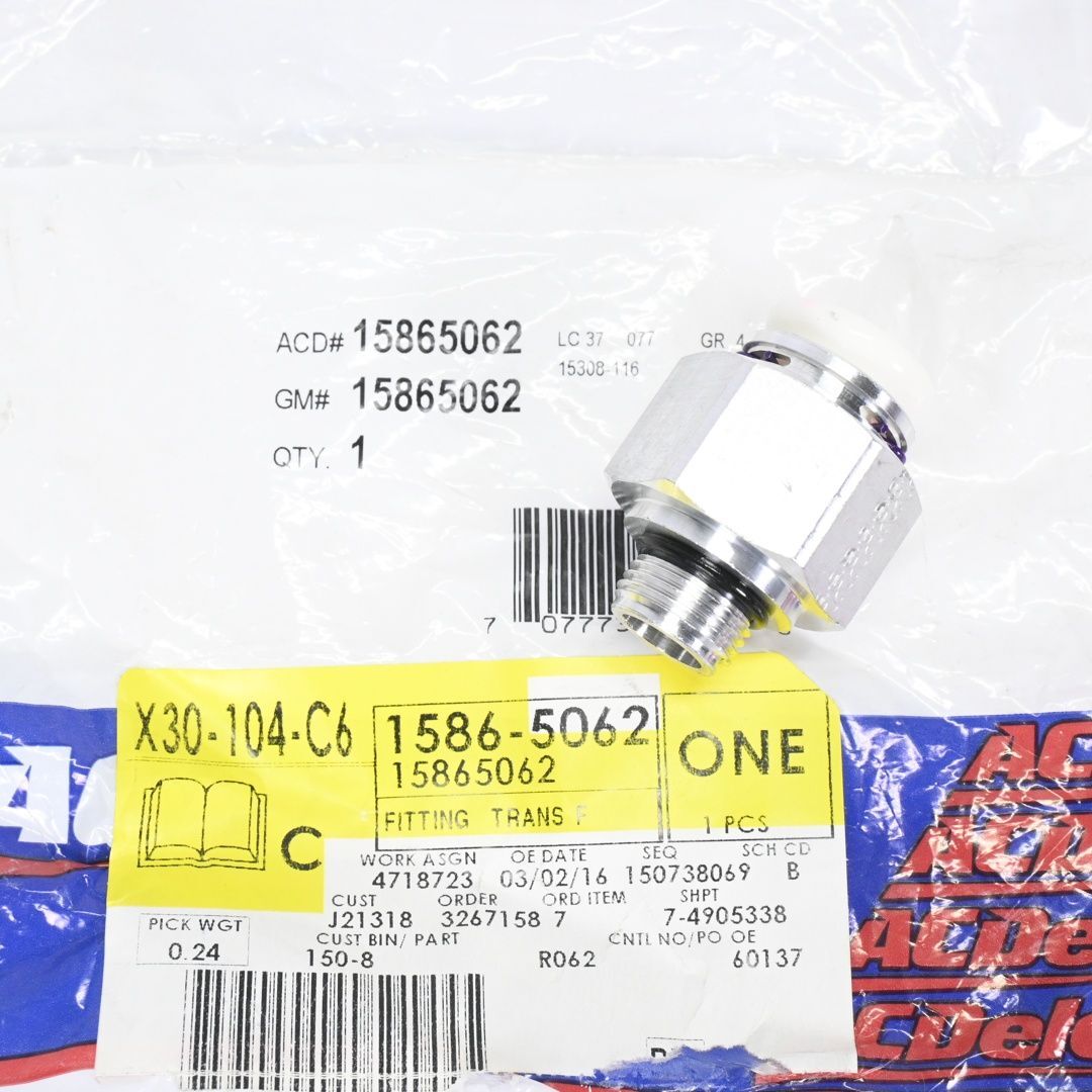 Genuine GM/ACDelco Auto Transmission Oil Cooler Line Connector/Fitting ...