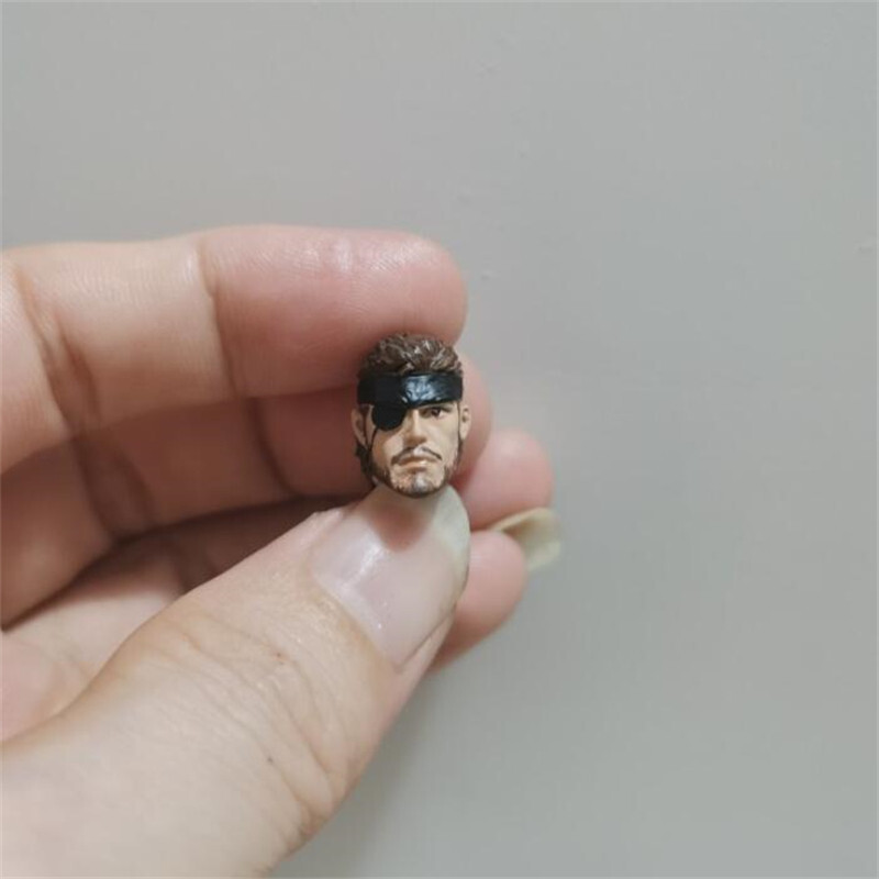 Painted 1/18 Scale The Metal Gear Solid Snake Head Sculpt Fit 3.75 ...