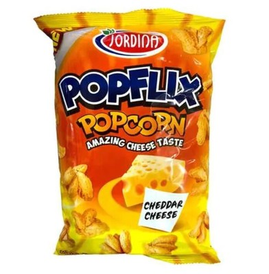 6 Pack X Jordina Popcorn Chips Popflix Cheddar Cheese 55 Gramجوردينا ...