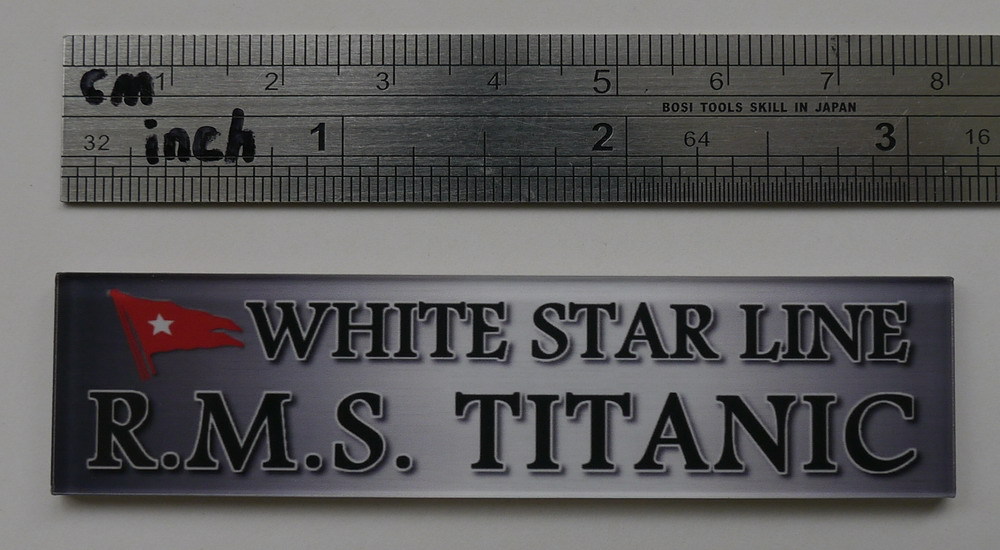 Nameplate R.M.S. Titanic for 1/700 1/350 1/400 model display | eBay