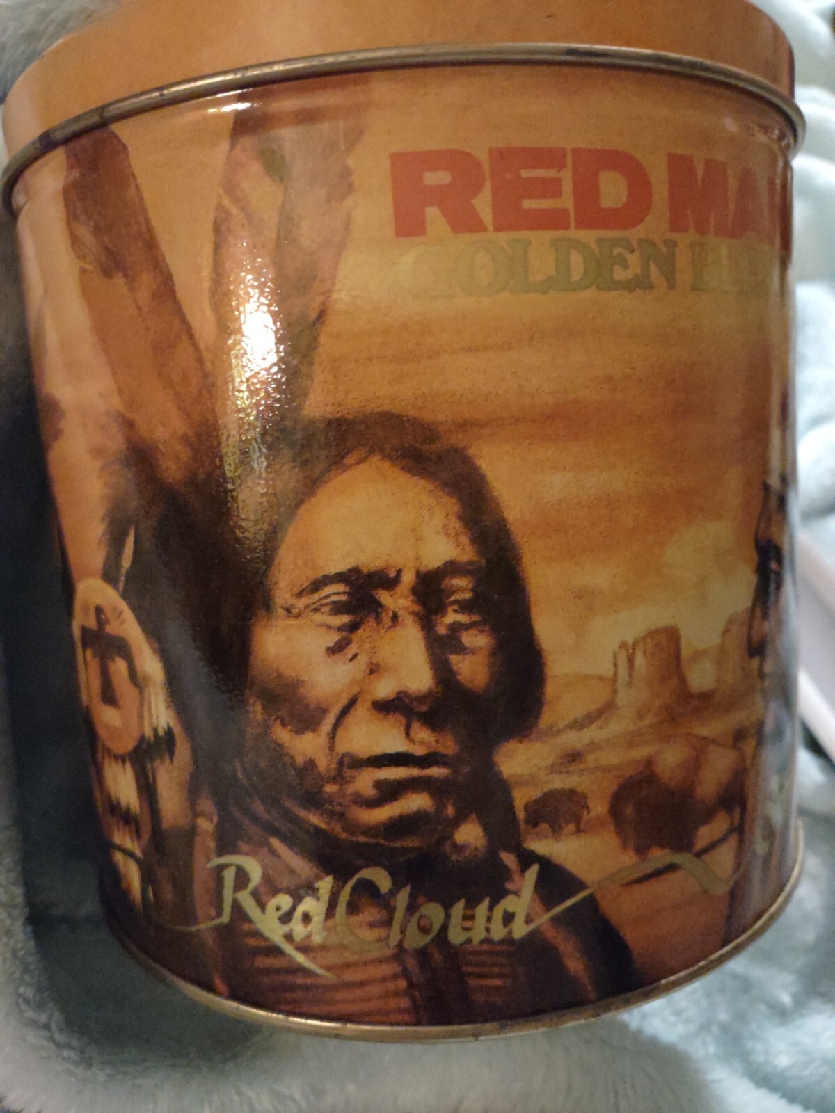 Vintage 1988 Red Man Golden Blend Limited Edition Collectible Tin | eBay