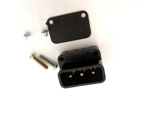 Sewing Machine Power Cord Plug 3 Pin Male Socket Terminal Box #TB-YUK3S ...