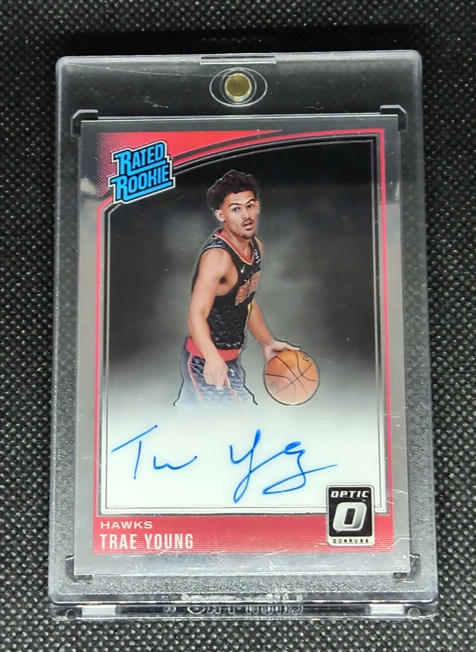 Trae Young 2018-19 Donruss Optic Rated Rookie Auto on card Hawks | eBay