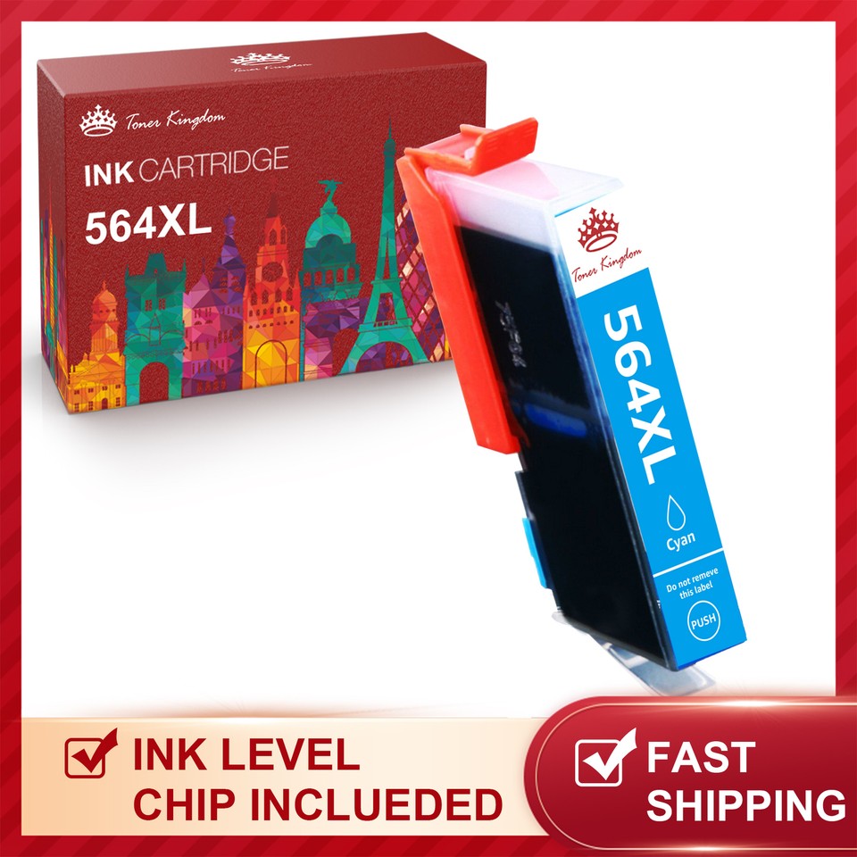 564XL Ink Cartridge for HP Photosmart 5510 7510 7525 Deskjet 3520 3522 ...