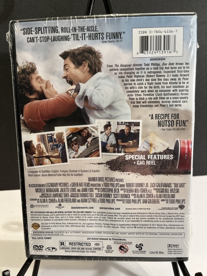 Due Date (DVD, 2010) New Sealed! 883929139163| eBay