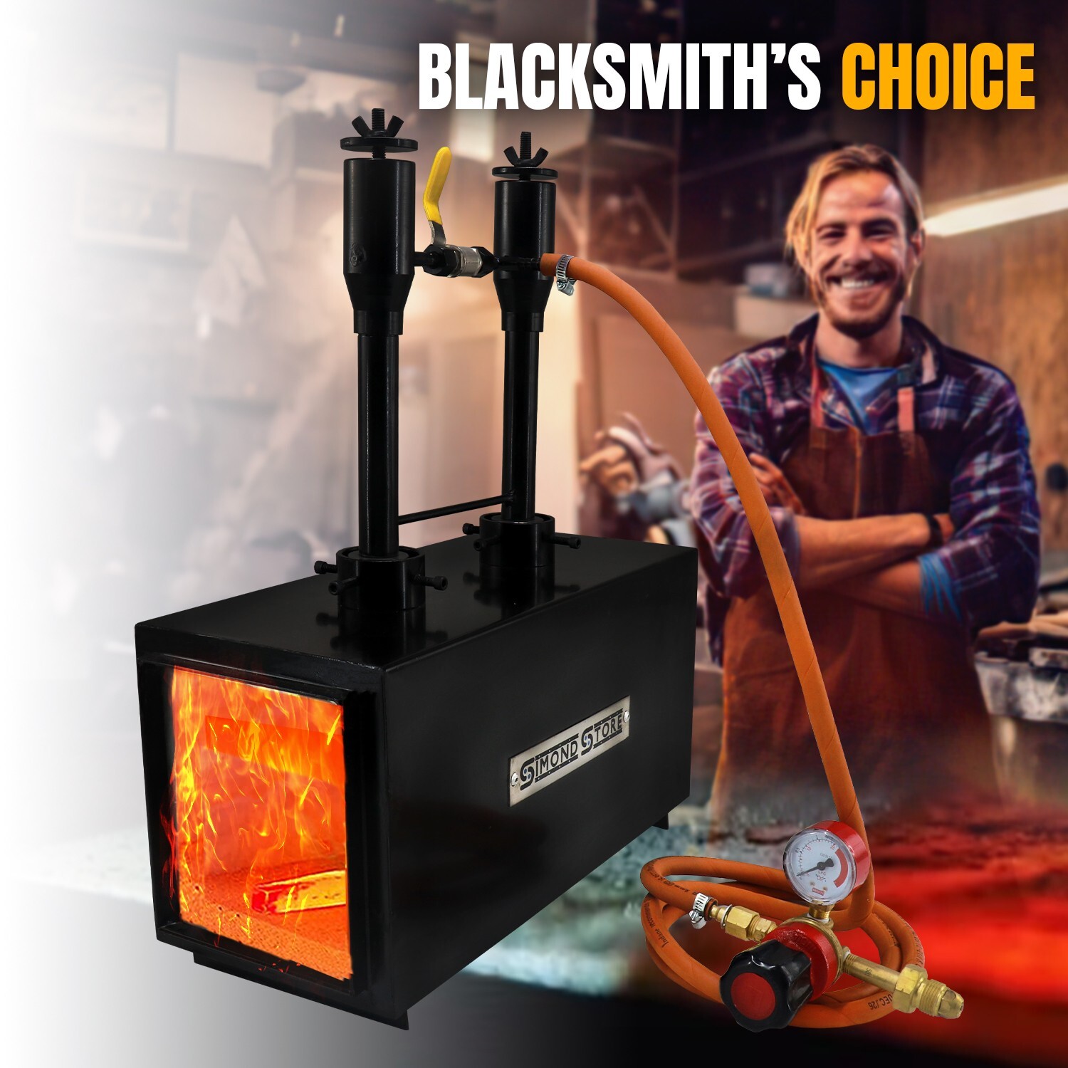 Double Burner Gas Propane Forge Furnace Blacksmith Knife making ...