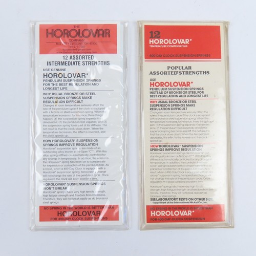 Horolovar 400-Day Clock Suspension Springs | Assorted | eBay