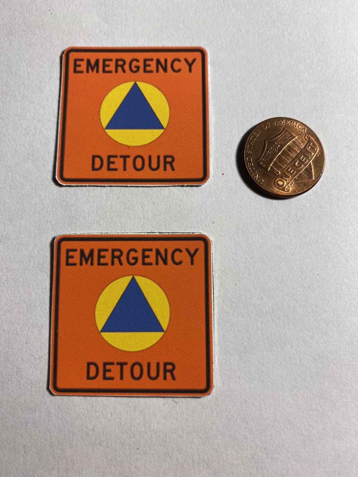 1/10 scale Emergency Detour Signs For Your RC Garage Diorama, Crawling ...