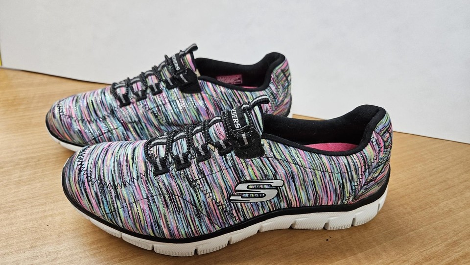 Skechers Shoes Womens Size 7.5 Relaxed Fit Air Cooled Memory Foam BKMT ...