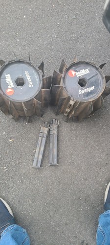 2 Husqvarna Redmax power broom paddle drum # 577997901 | eBay