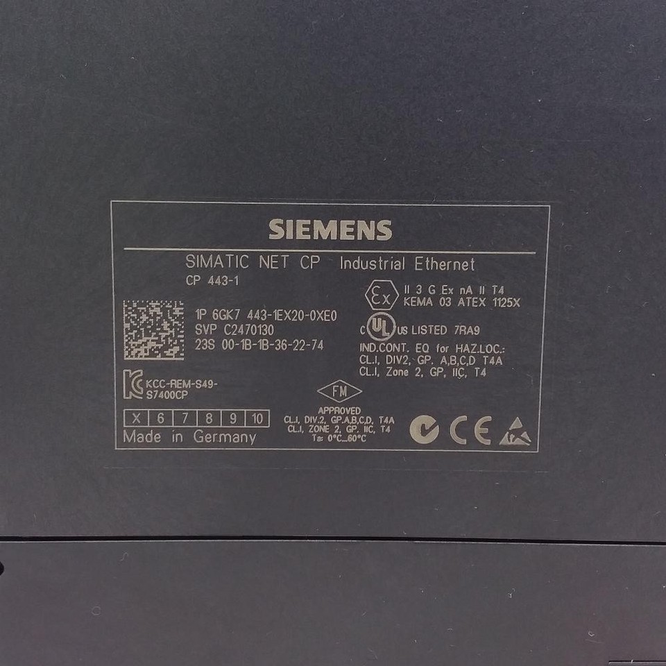 6GK7 443-1EX20-0XE0 | Siemens | Simatic S7-400, Module, Used | eBay