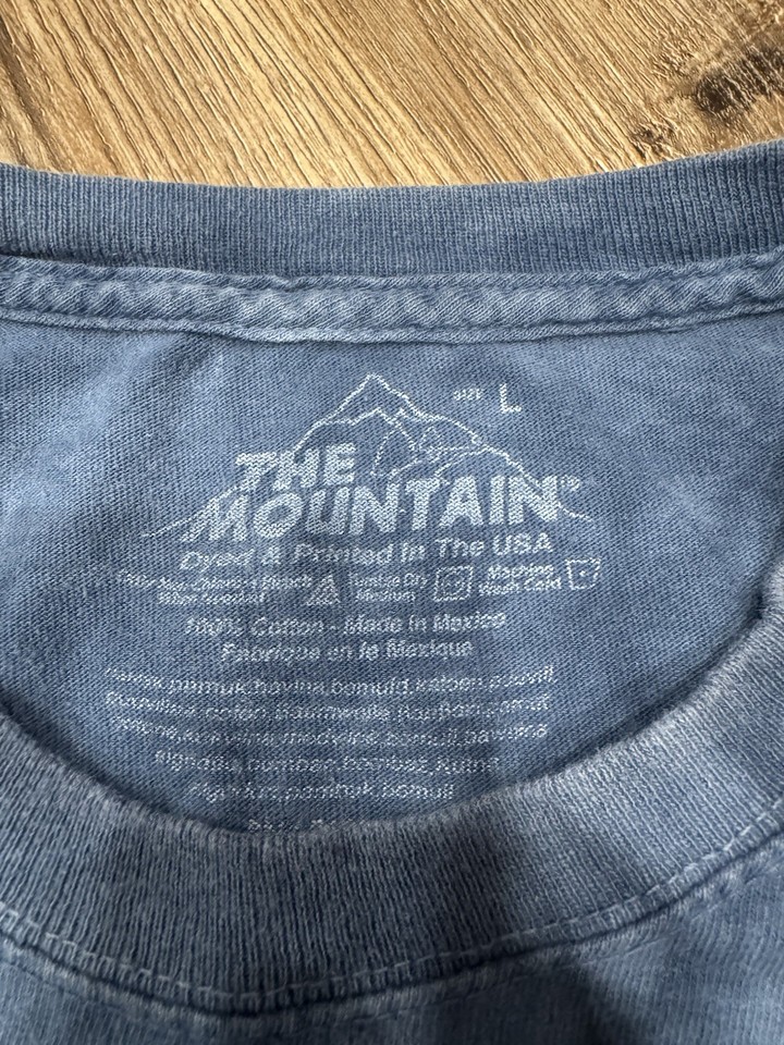 Y2K 2009 Vincent Hic The Mountain Skull Dragon Adult T-Shirt Blue | eBay