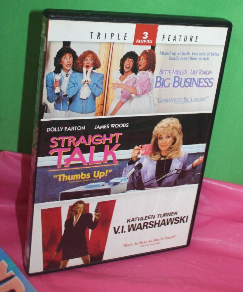 Triple Feature Big Business Straight Talk V.I. Warshawski DVD Movie | eBay