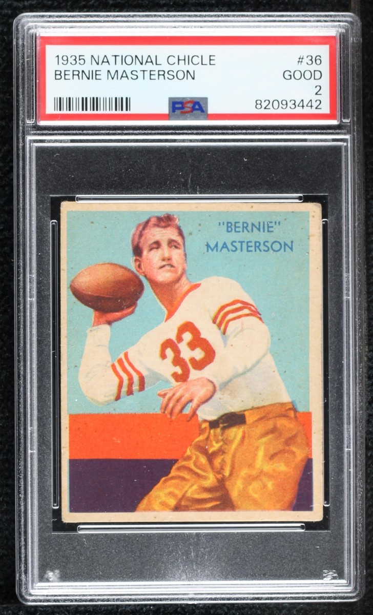 1935 National Chicle Football Stars Bernie Masterson #36 for sale | eBay