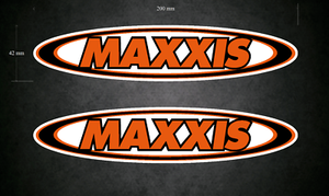 MAXXIS Stickers - Decals - 2 x 200mm x 42mm Printed & Laminated ...