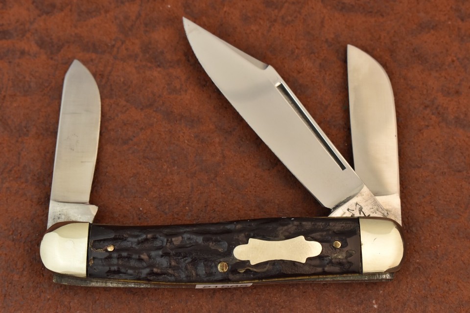 VINTAGE SALESMAN SAMPLE KISSING CRANE SOLINGEN GERMANY STOCKMAN KNIFE ...