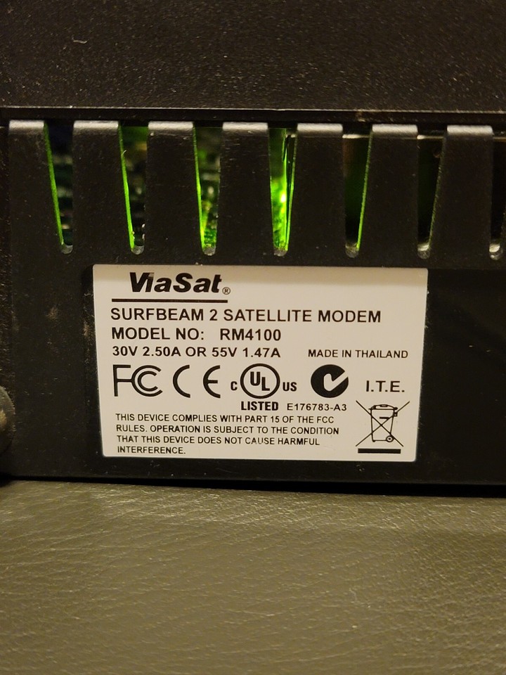 ViaSat Model RM4100 Surfbeam 2 Satellite Modem Xplornet with Power ...