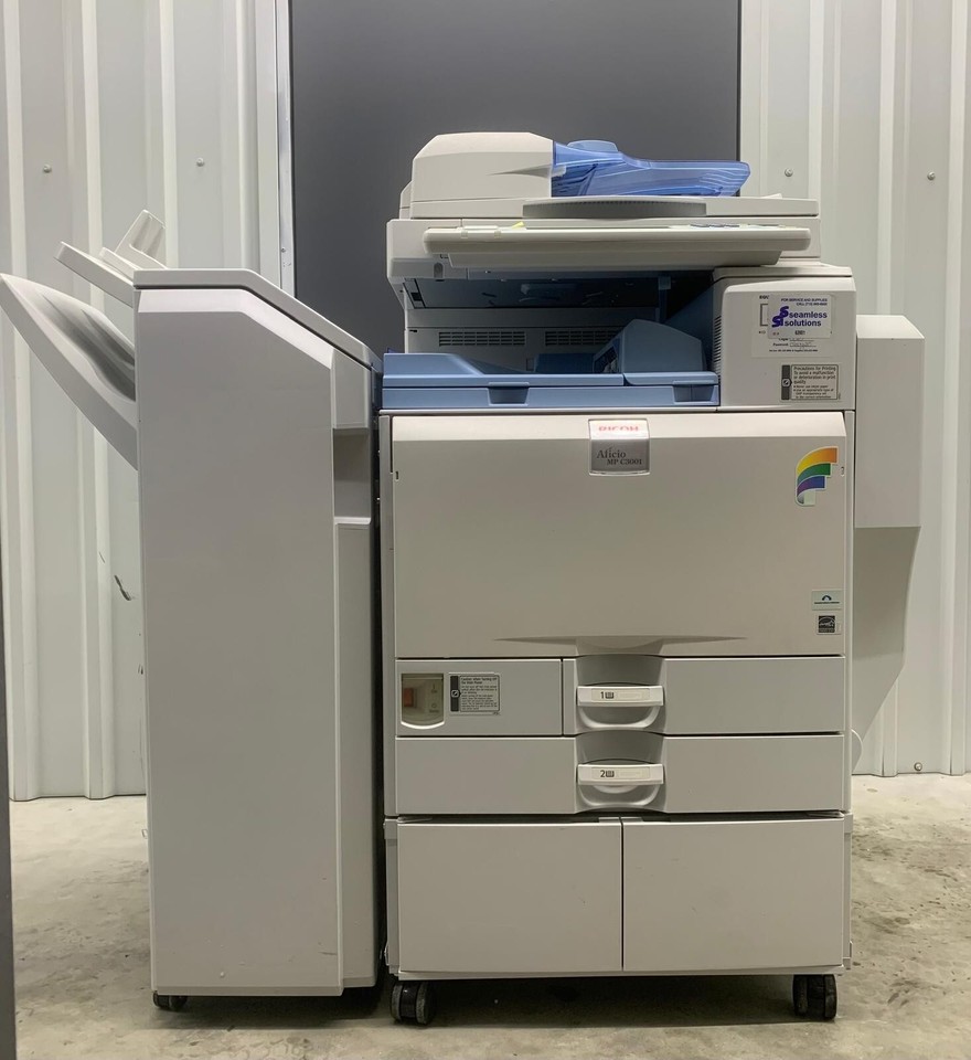 Ricoh Aficio MP C3001 Color Laser Printer Scanner Copier w/cords great ...