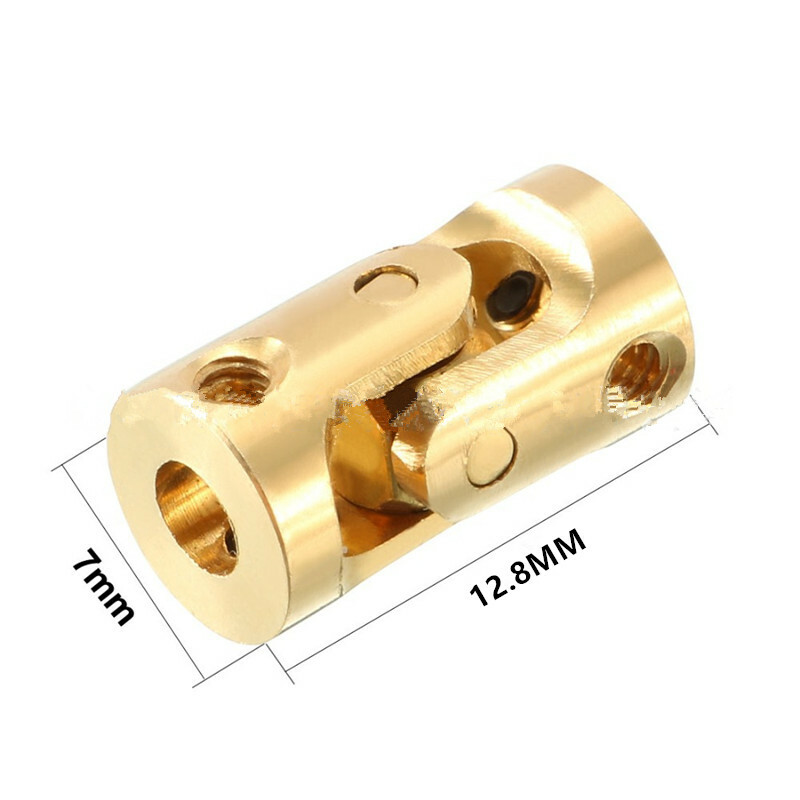 10pcs Brass Motor Connector Universal Joint Coupling RC Boat Car Shaft ...
