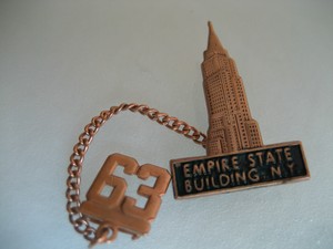 VINTAGE EMPIRE STATE BUILDING NEW YORK LAPEL PIN 1963 | eBay