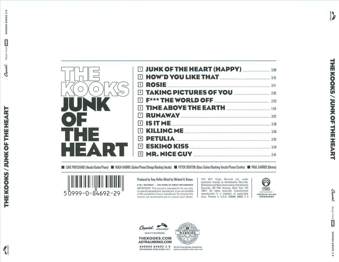 The Kooks Album Cover Junk Of The Heart