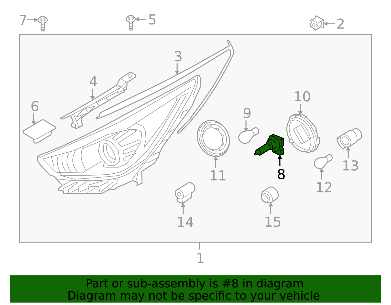 Kia OEM 2016 Optima-headlight Headlamp Bulb 1864765009H for sale online ...