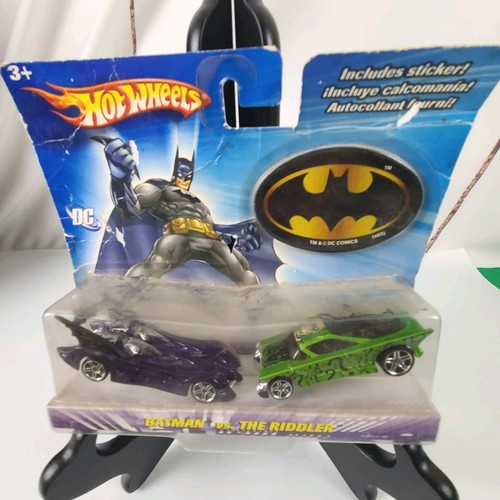 2003 Hot Wheels DC Comic Batmobile Car vs. The Riddler 1:64 2 Car-Pack ...