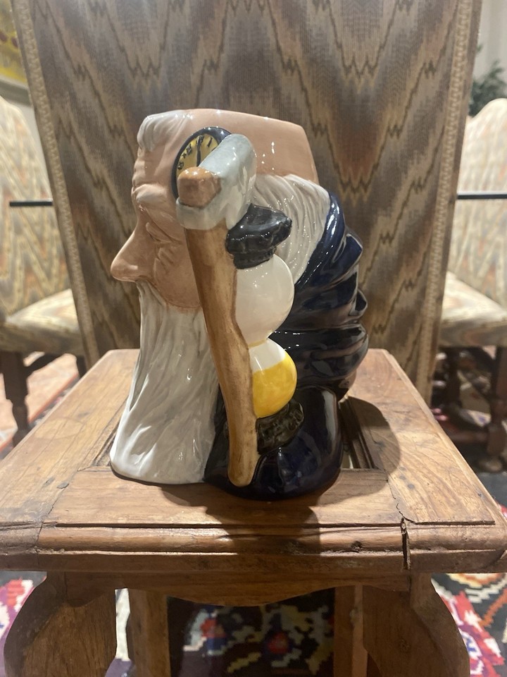 Royal Doulton Old Father Time character jug prototype (dark blue ...