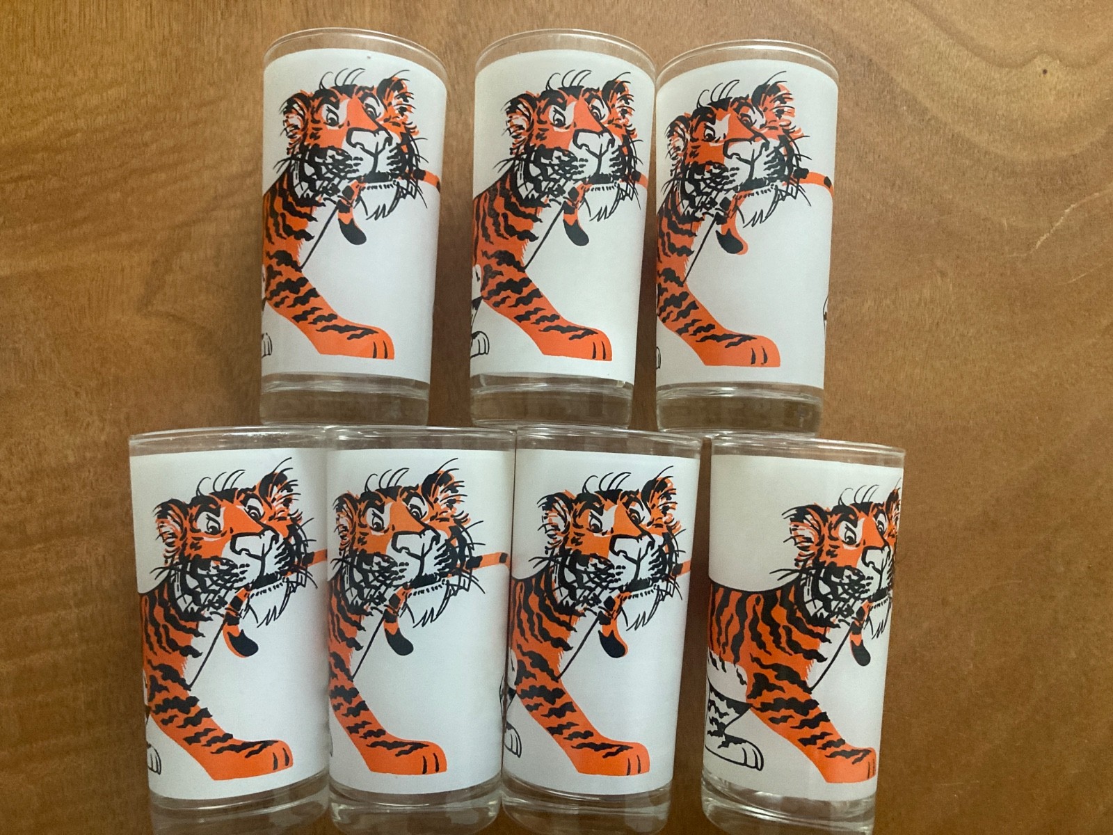7 1960s Esso "Put A Tiger In Your Tank" Exxon Gas Memorabilia Glasses ...