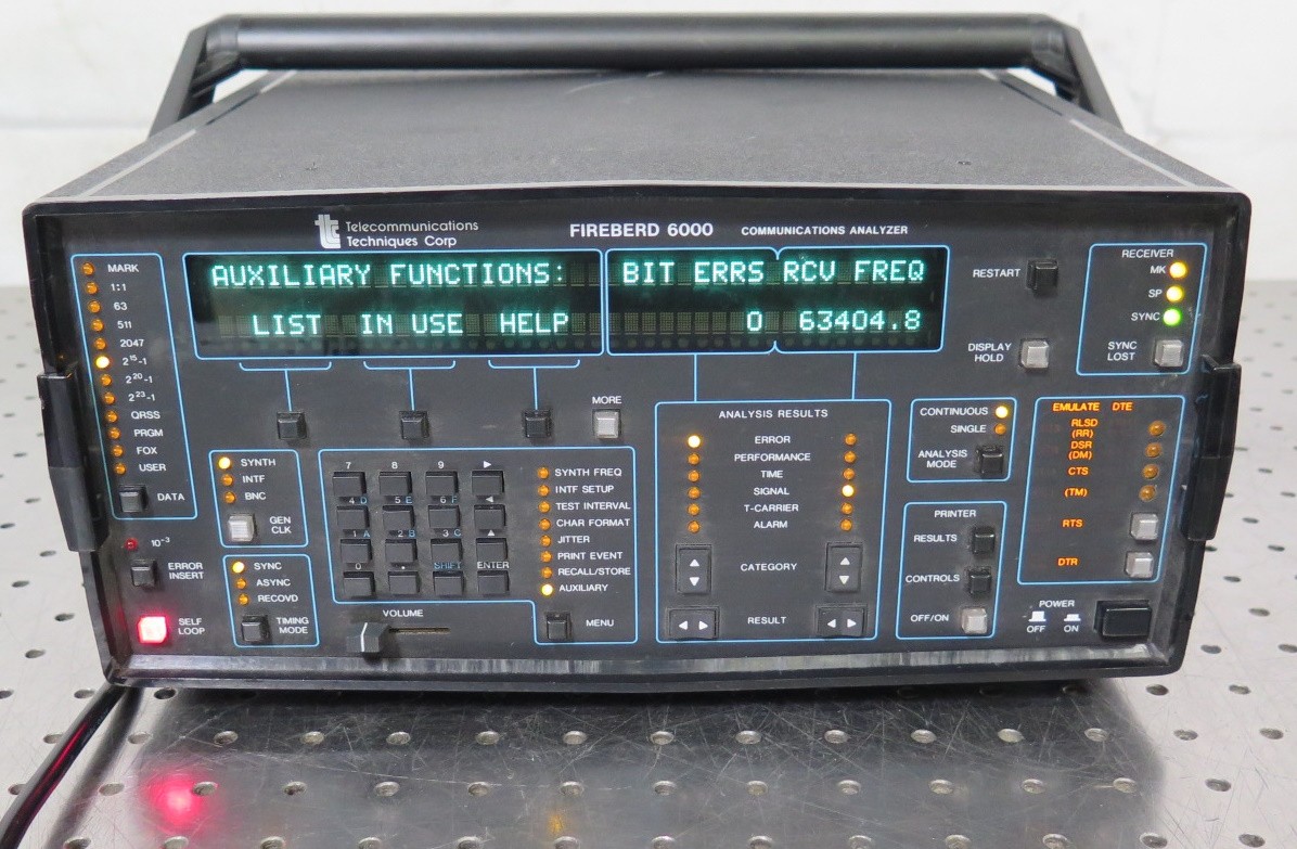 R198680 R198X58 TTC Telecommunications Fireberd 6000 Communications ...