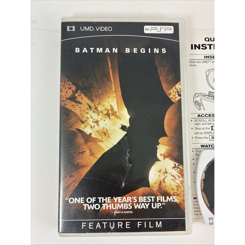 Batman Begins Sony PSP UMD Video Movie 2005 CIB 12569745742| eBay