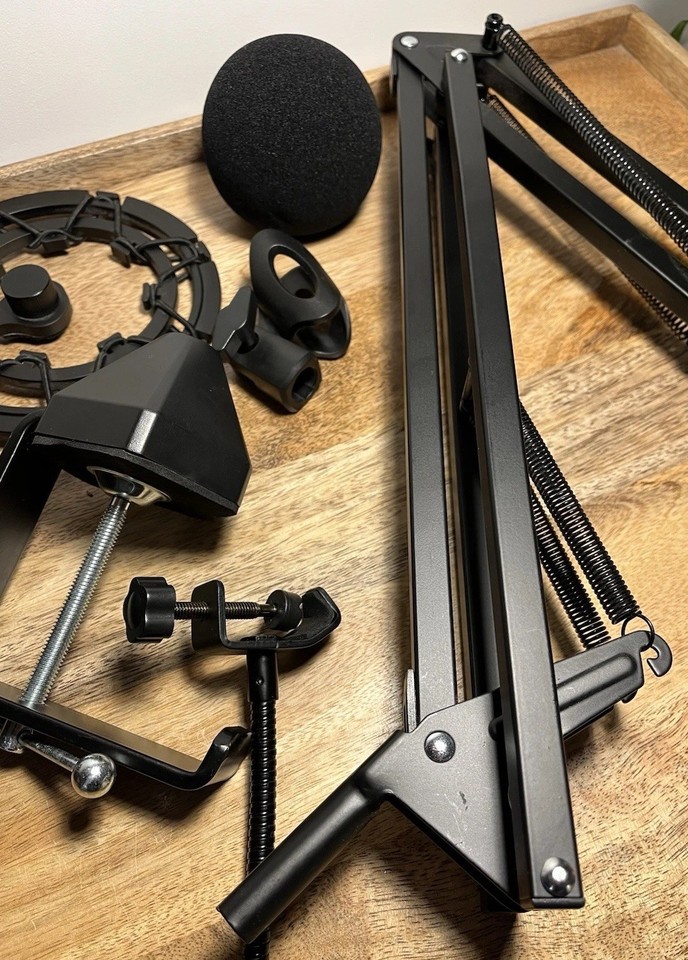 Tonor Adjustable Microphone Arm Stand, Pop Filter, Desk Clamp + free ...