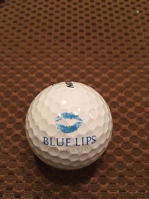 LOGO GOLF BALL-BLUE LIPS FOUNDATION... | eBay