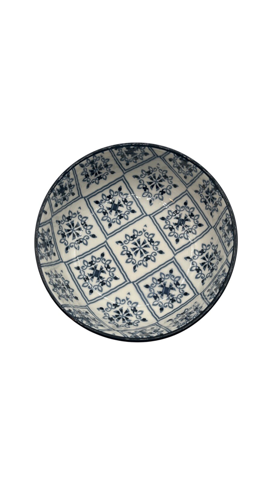 Orly Maison Bowl New York New York 5” Blue n White Square Pattern ...