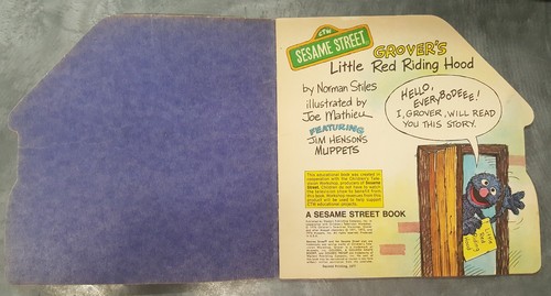 Grover's Little Red Riding Hood Sesame Street Jim Henson's Muppets ...