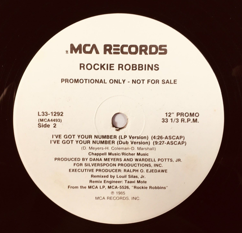 Rockie Robbins – I've Got Your Number. MCA Promo 12" Single. | eBay