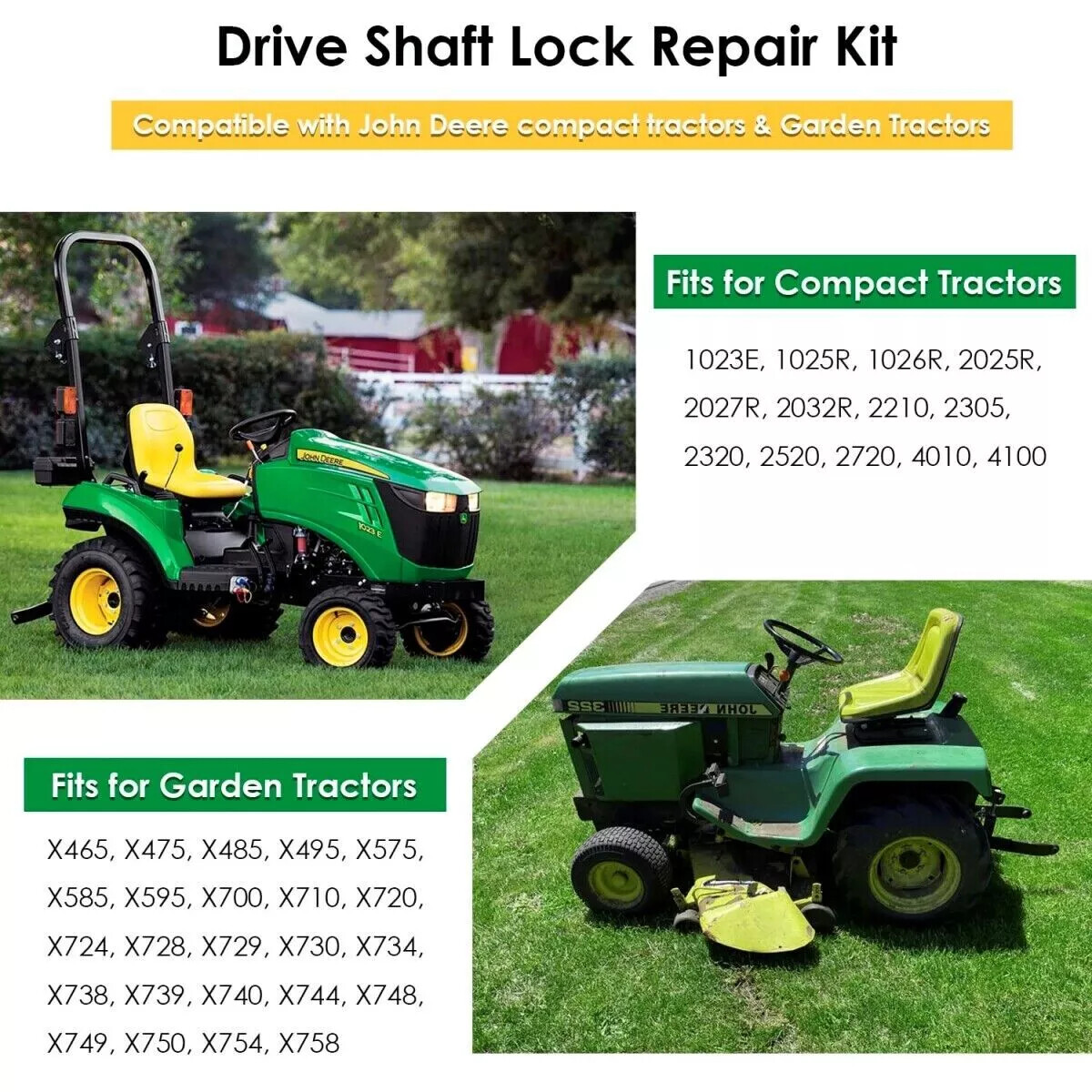 AM133973 Drive Shaft Lock Rebuild Kit for John Deere 2210 4110 4010 ...