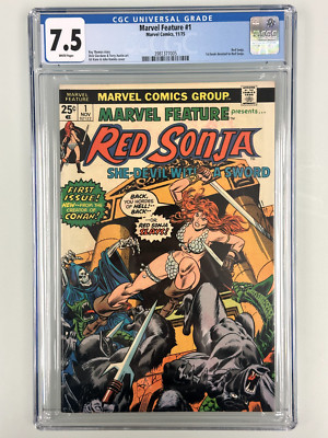 Marvel Feature #1 1975 CGC 7.5 1st Red Sonja Book | eBay