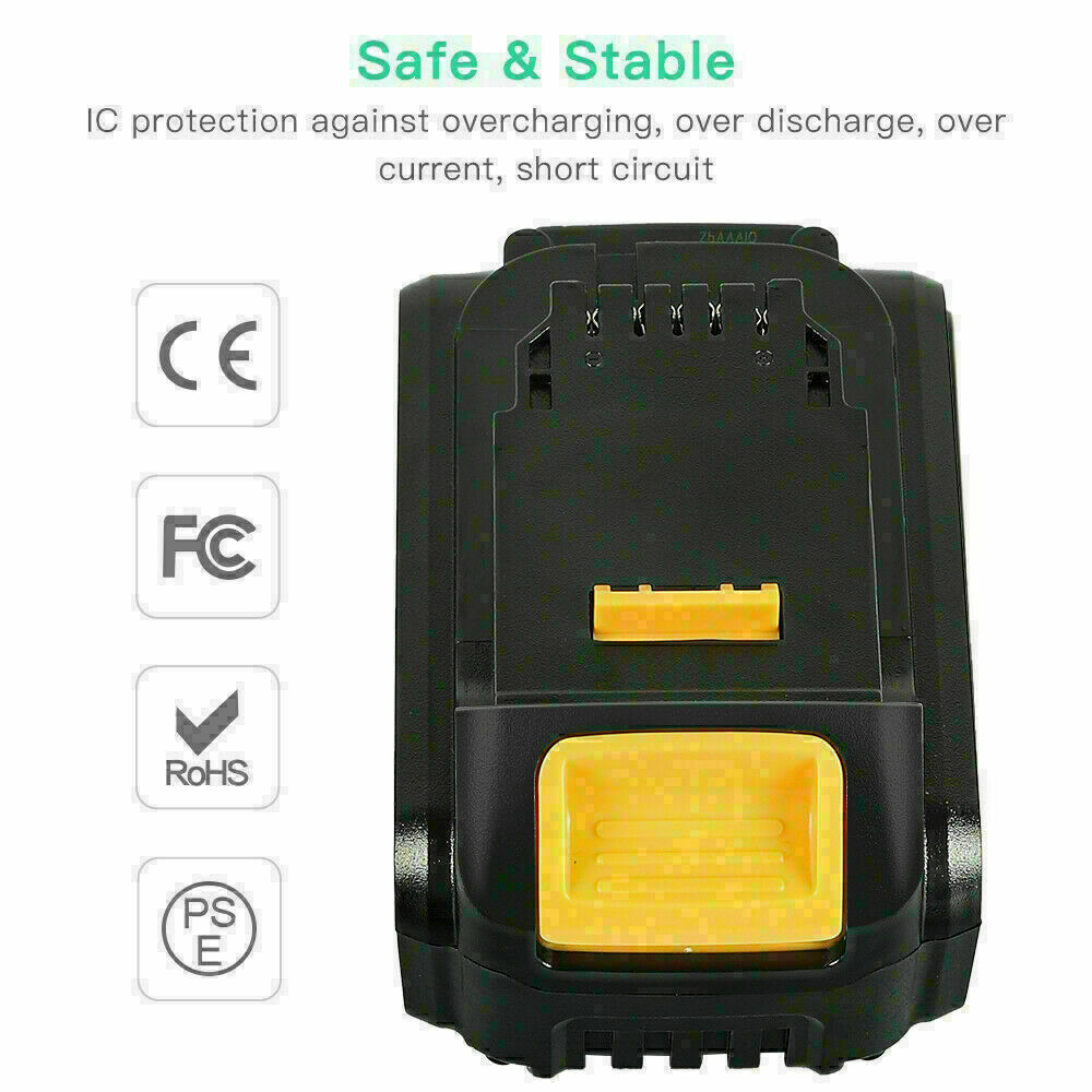 Battery 3.0Ah For Dewalt DCB201 20V 20 Volt Max 3Ah XR Lithium Ion ...