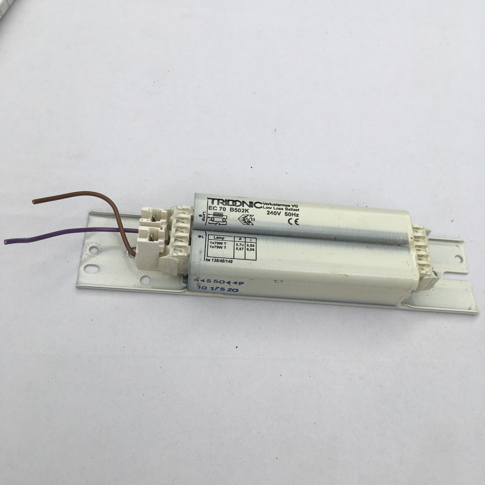 10x TRIDONIC EC70 B502K BALLAST FOR T8 FLUORESCENT TUBES EC70B502K for ...