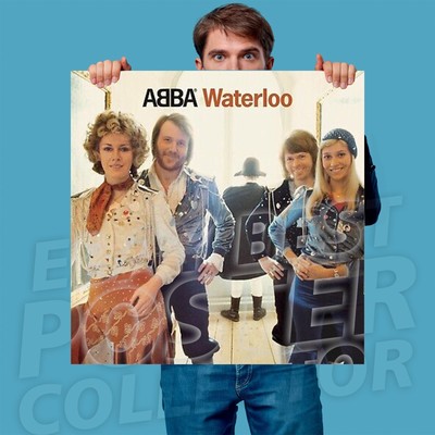 ABBA Waterloo BANNER Poster Tapestry Vinyl album cover art decor | eBay