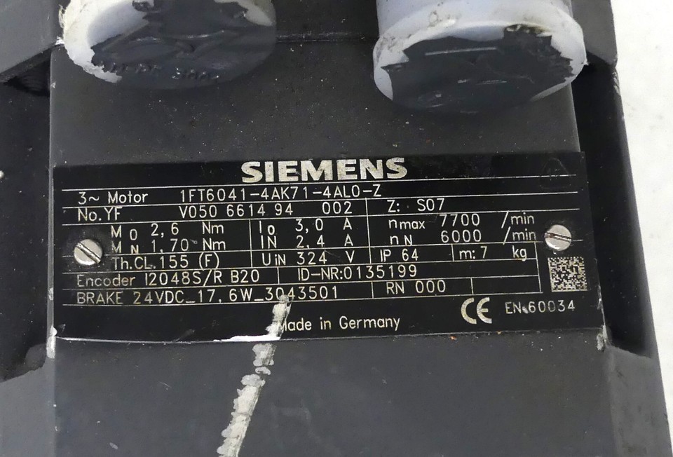 Siemens 1FT6041-4AK71-4AL0-Z | eBay