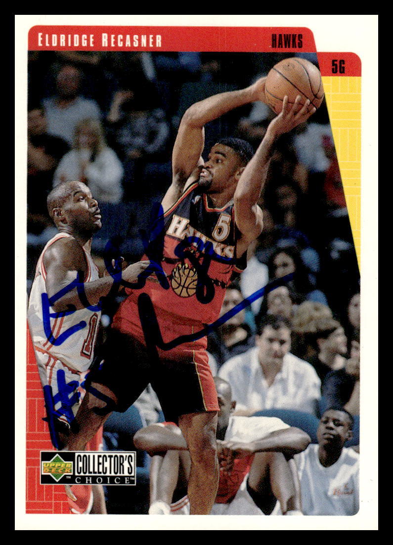Eldridge Recasner 1997-98 Collector's Choice #3 IP Auto Basketball Card ...