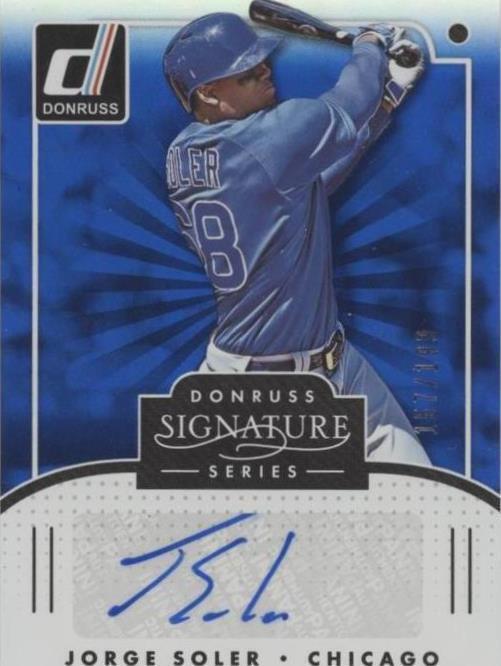 2016 Panini Donruss - Signature Series Jorge Soler #SGS-JS Blue /199 ...