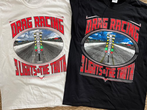 2 Brand New Drag Racing T-shirts! White & Black! Both Size 2XL | eBay