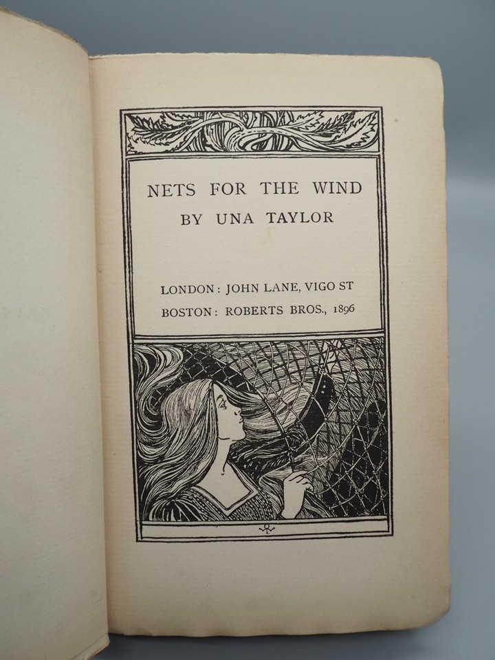 Nets for the Wind by Una Taylor, 1896 1st Ed. HB, Designs by Aubrey ...