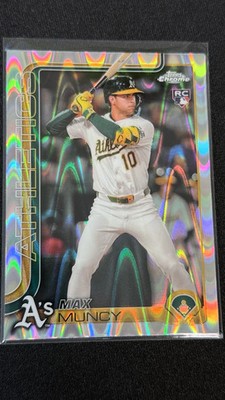 Max Muncy 2025 Topps Baseball Chrome Raywave Refractors #221 RC ...