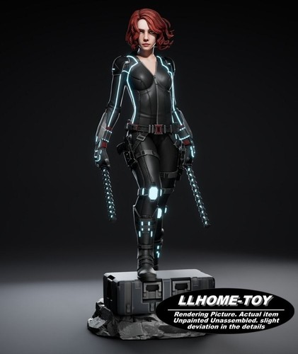 30CM tall Black Widow Resin 3D Print Model Unpainted Garage Kit Statue ...
