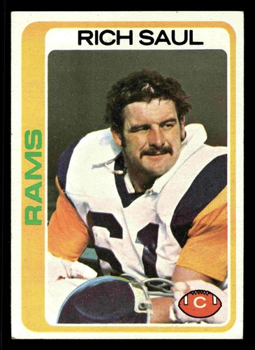 1978 Topps Rich Saul #498 - Los Angeles Rams | eBay
