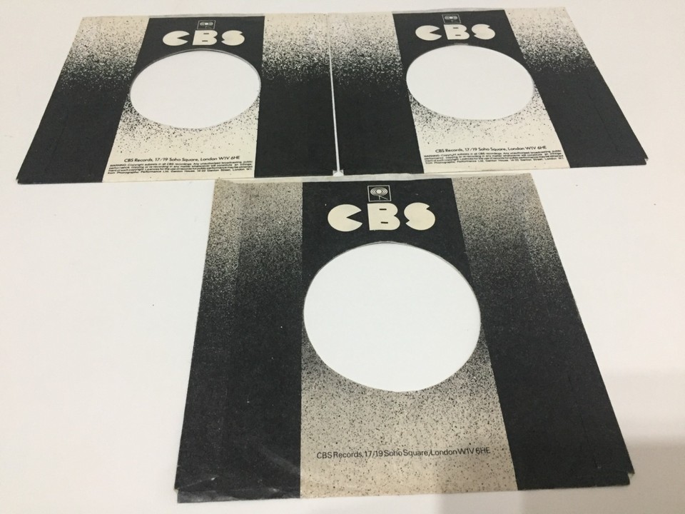 JOB LOT X 3 CBS 7" VINYL RECORD SLEEVES VERY GOOD CONDITION | eBay UK